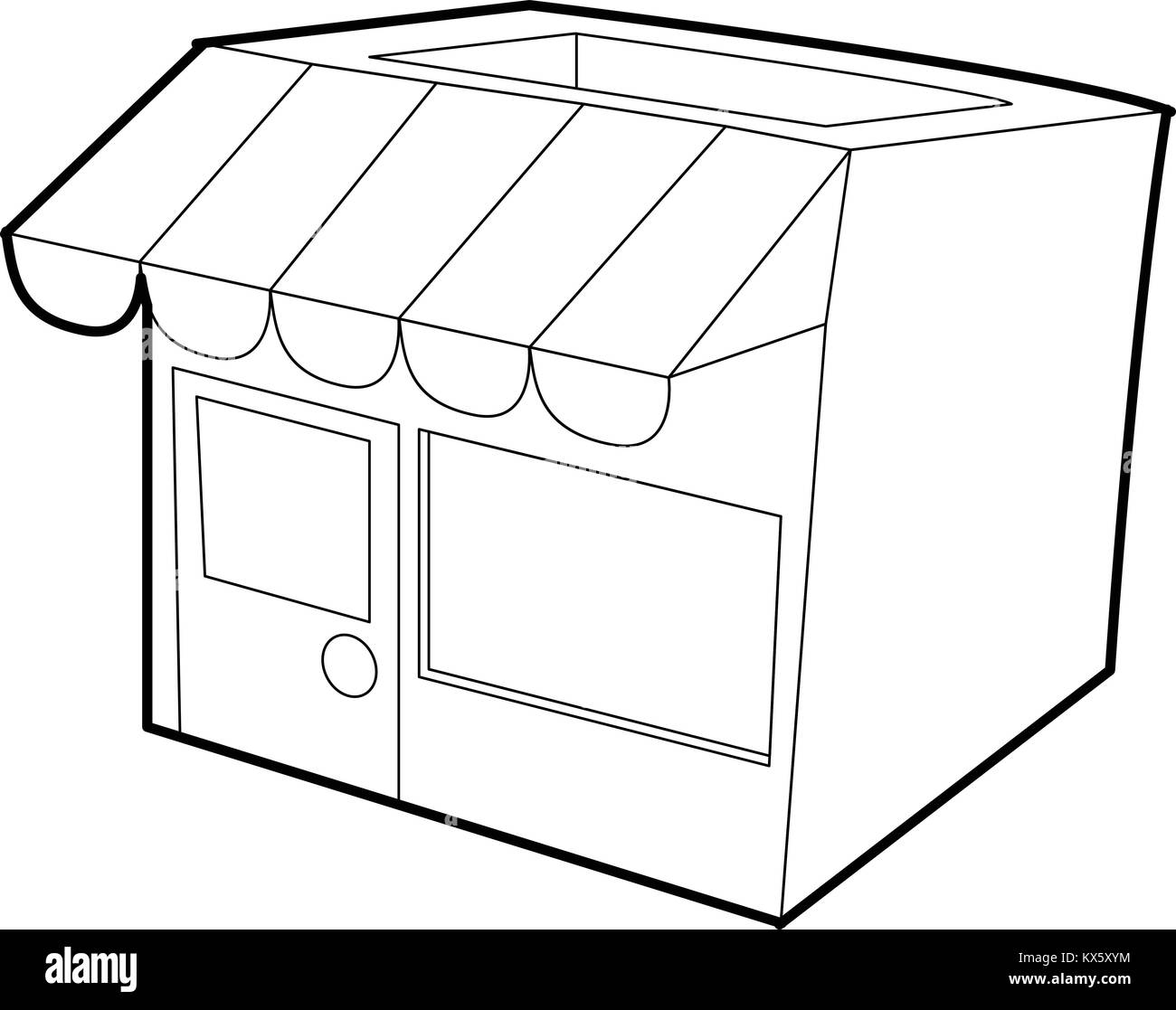 Store icon, outline style Stock Vector Image & Art - Alamy