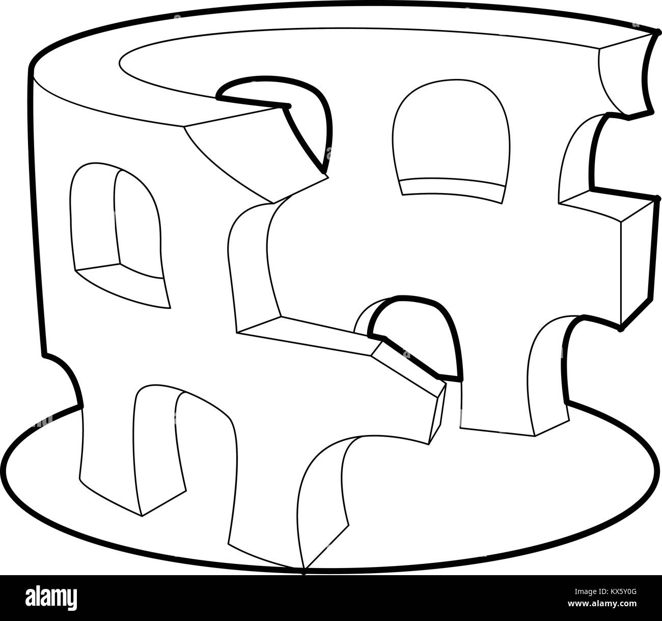 Colosseum style building Black and White Stock Photos & Images - Alamy