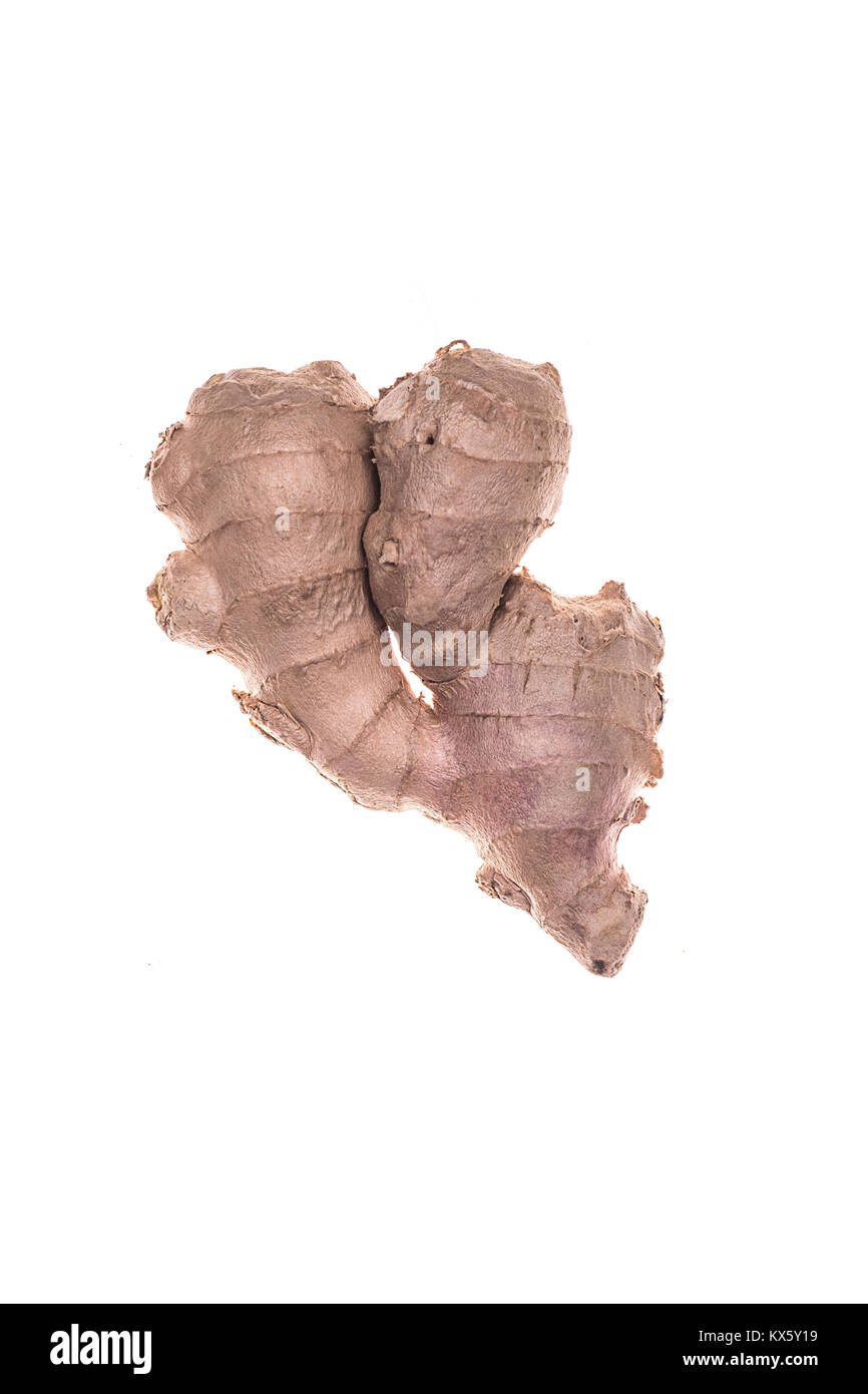 Ginger isolated over white background Stock Photo - Alamy