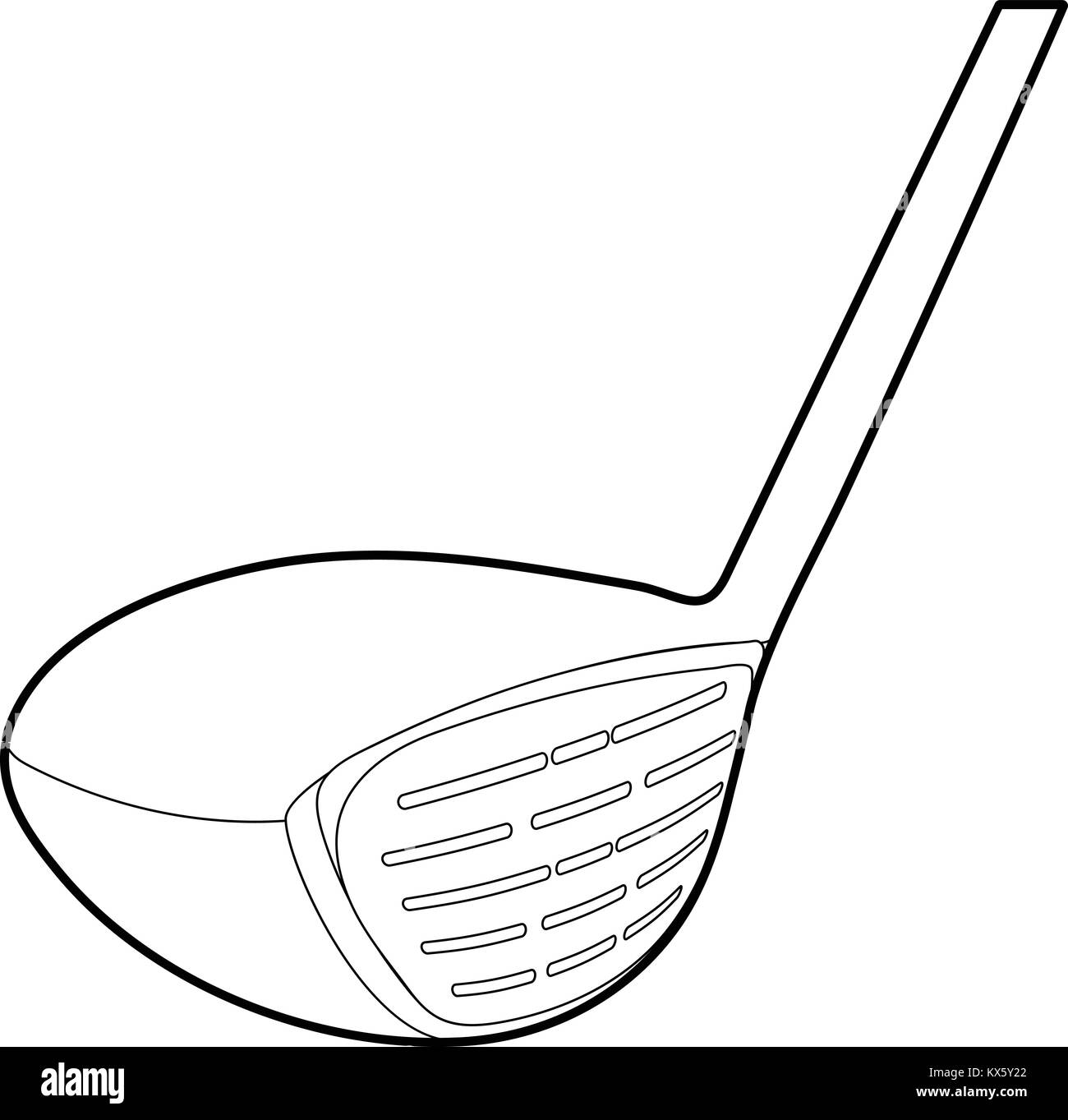 Golf stick icon, outline style Stock Vector Image & Art - Alamy