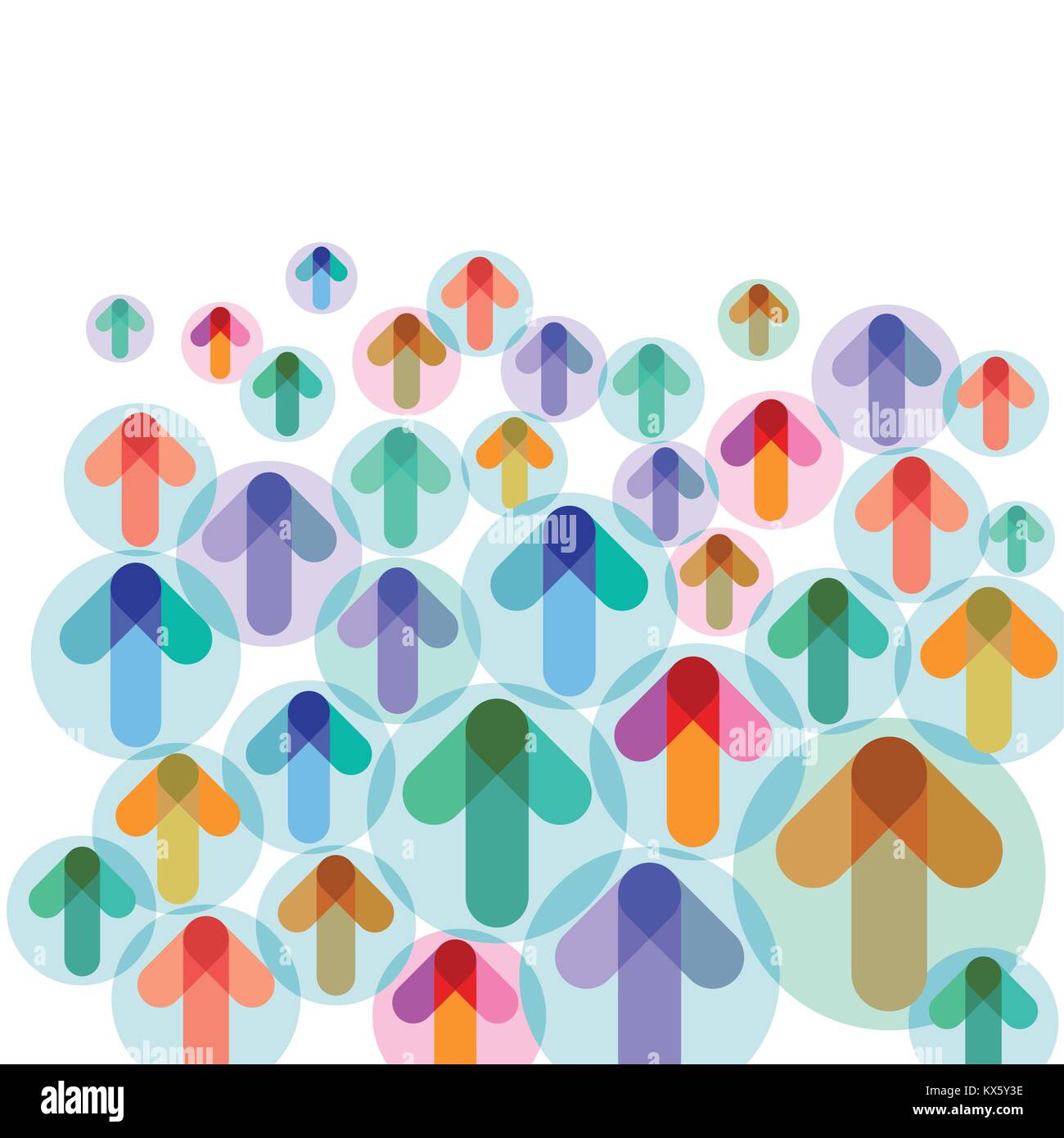 Colorful arrow up, illustration Stock Vector Image & Art - Alamy