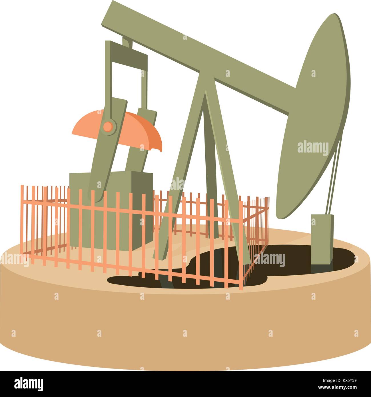 Oil pump icon, cartoon style Stock Vector Image & Art - Alamy
