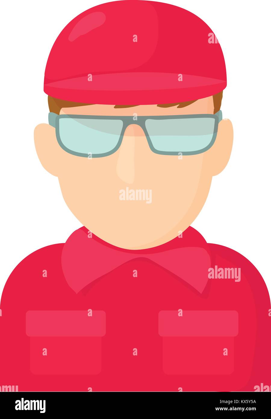 Worker icon, cartoon style Stock Vector Image & Art - Alamy