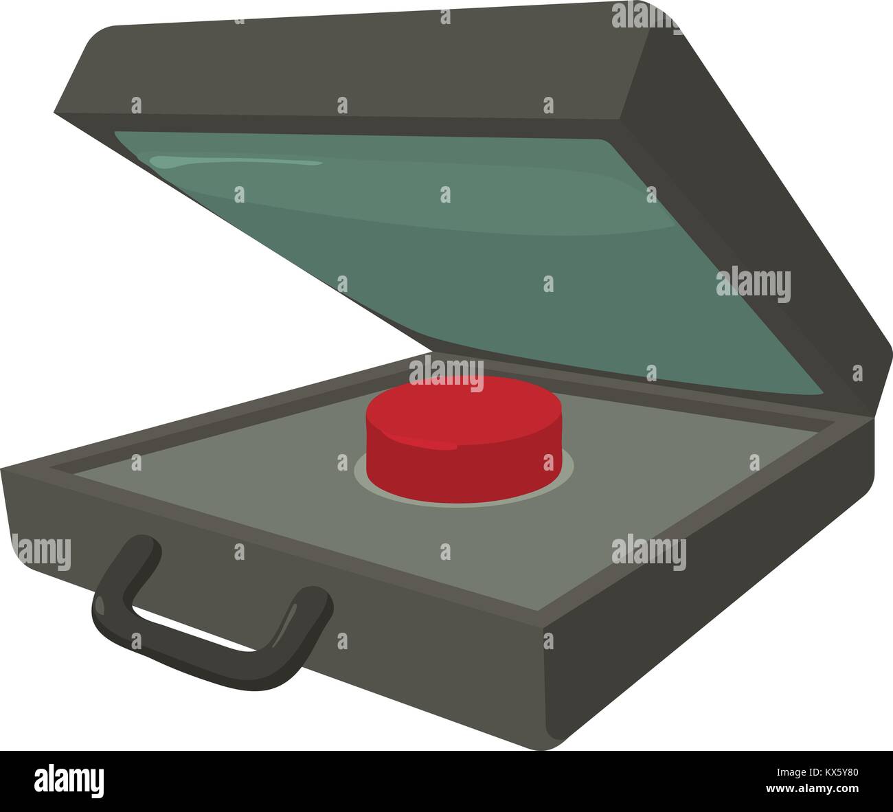 Alarm button icon, cartoon style Stock Vector Image & Art - Alamy