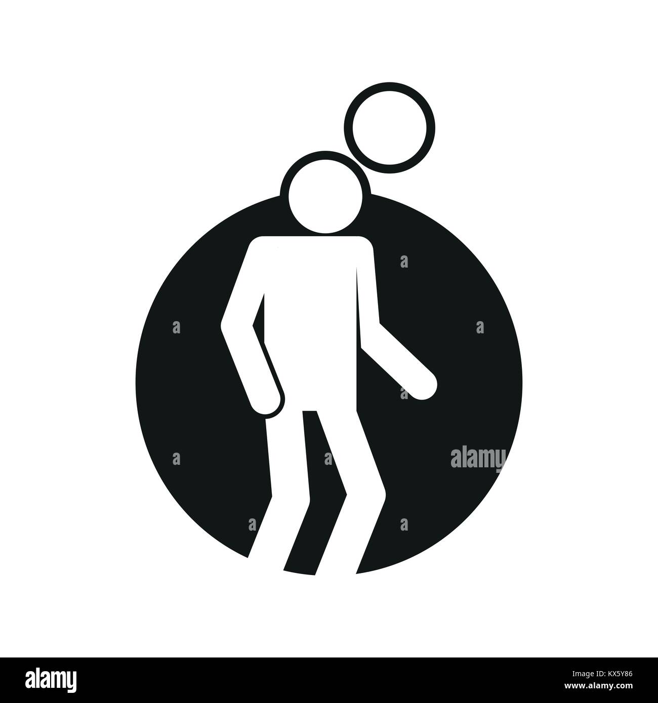 Circle Block Heading Football Soccer Sport Outline Figure Symbol Vector ...