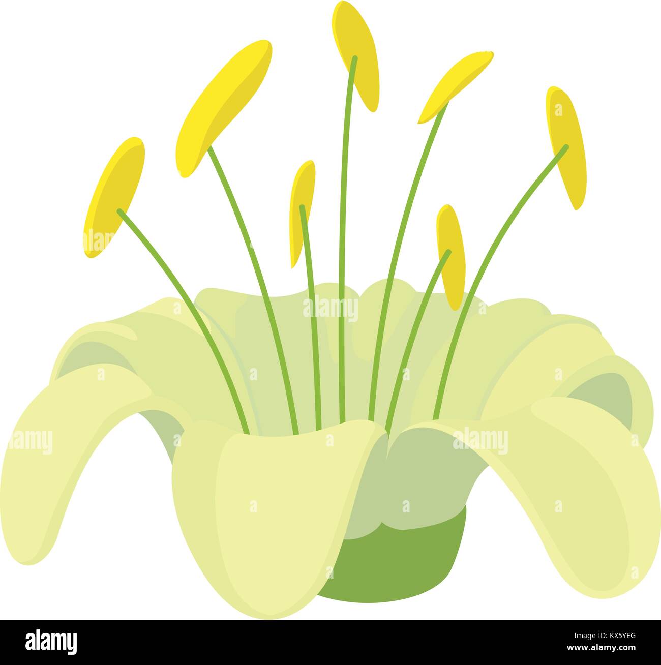 Beautiful flower icon, cartoon style Stock Vector Image & Art - Alamy