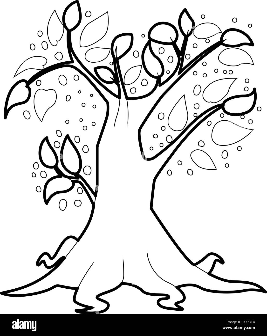 Big tree icon, outline style Stock Vector Image & Art - Alamy