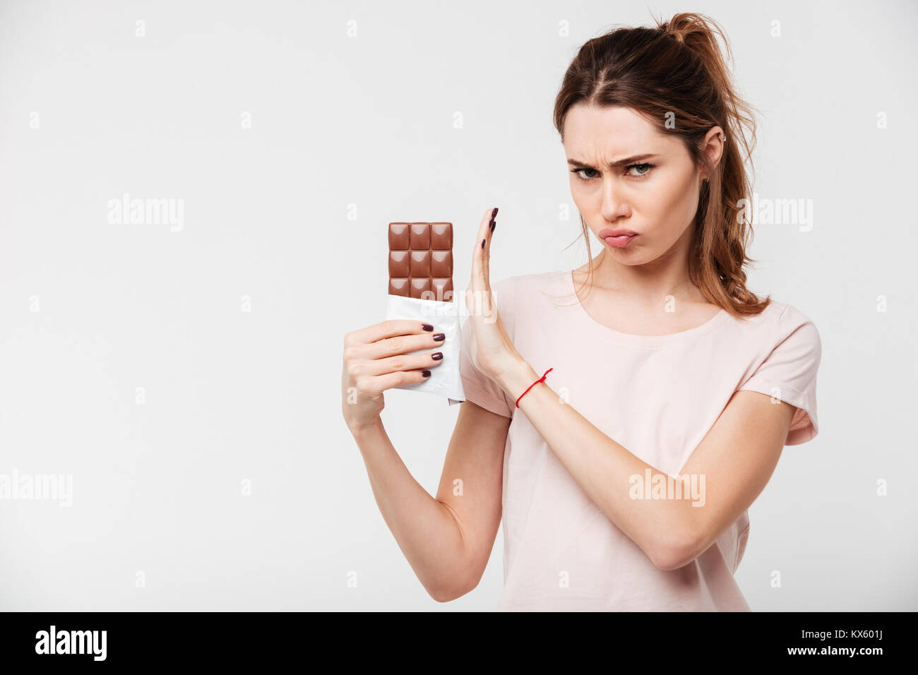 Refusing to eat unhealthy food hi-res stock photography and images - Alamy