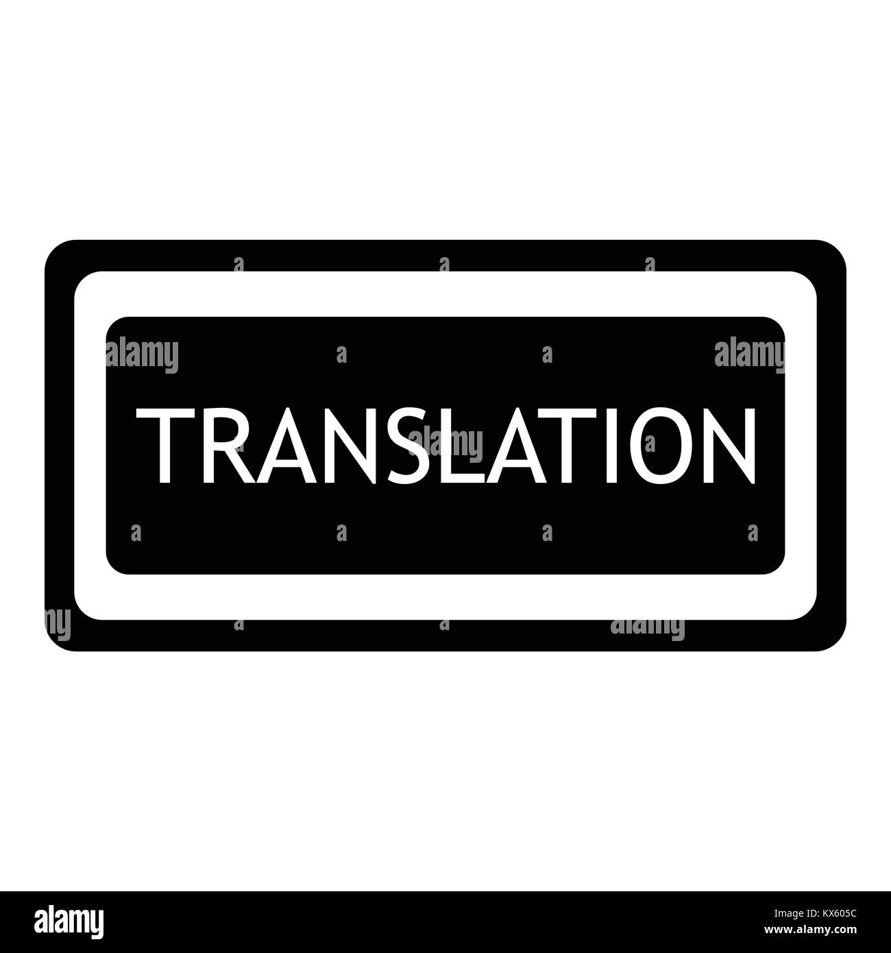 Translation icon, simple style Stock Vector Image & Art - Alamy