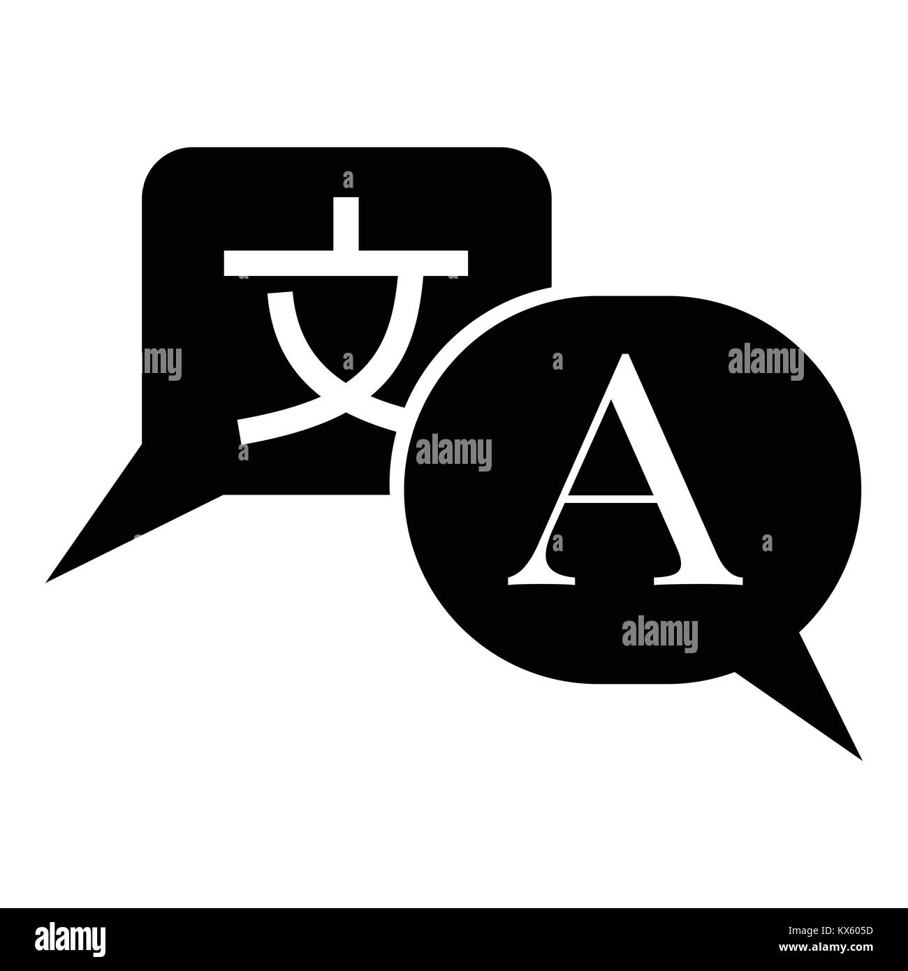 Chinese launguage icon, simple style Stock Vector Image & Art - Alamy