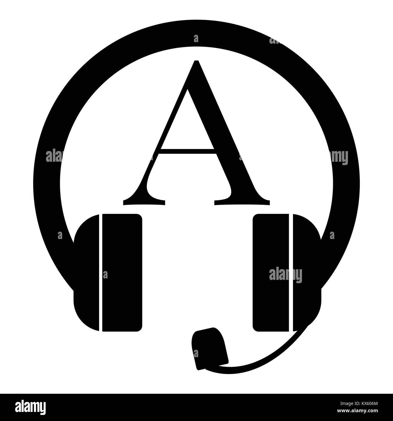 Listening icon, simple style Stock Vector Image & Art - Alamy