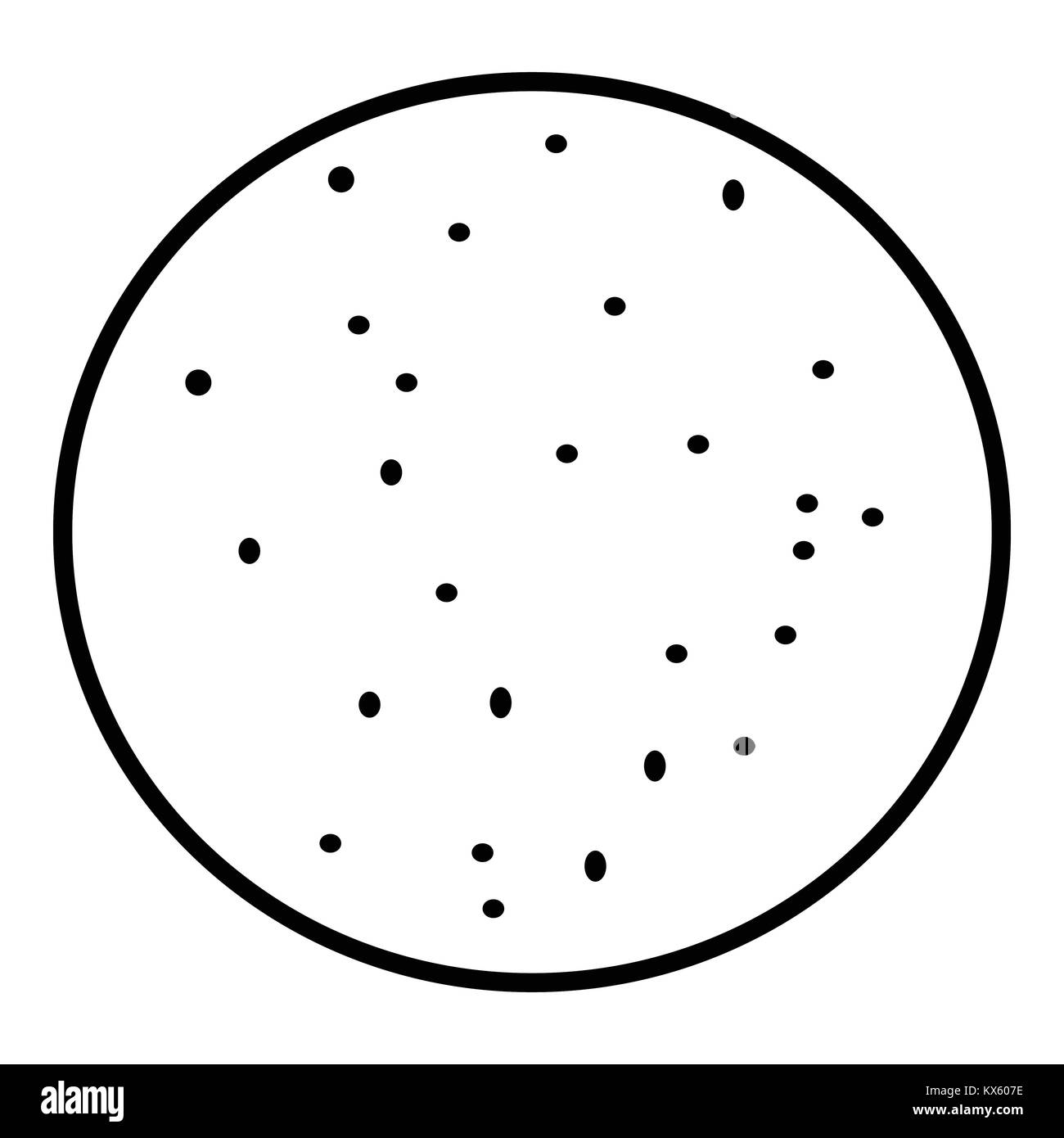 Round bread icon, outline style Stock Vector Image & Art - Alamy