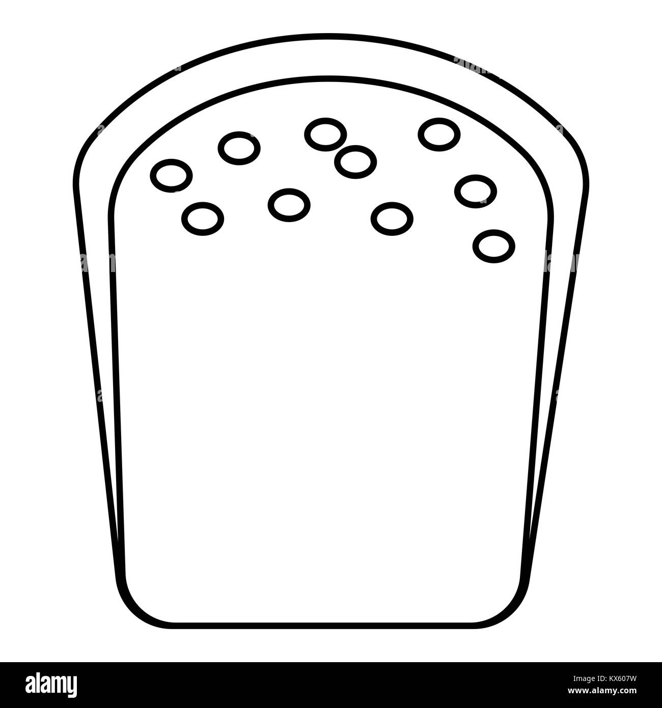 Bread icon , outline style Stock Vector Image & Art - Alamy