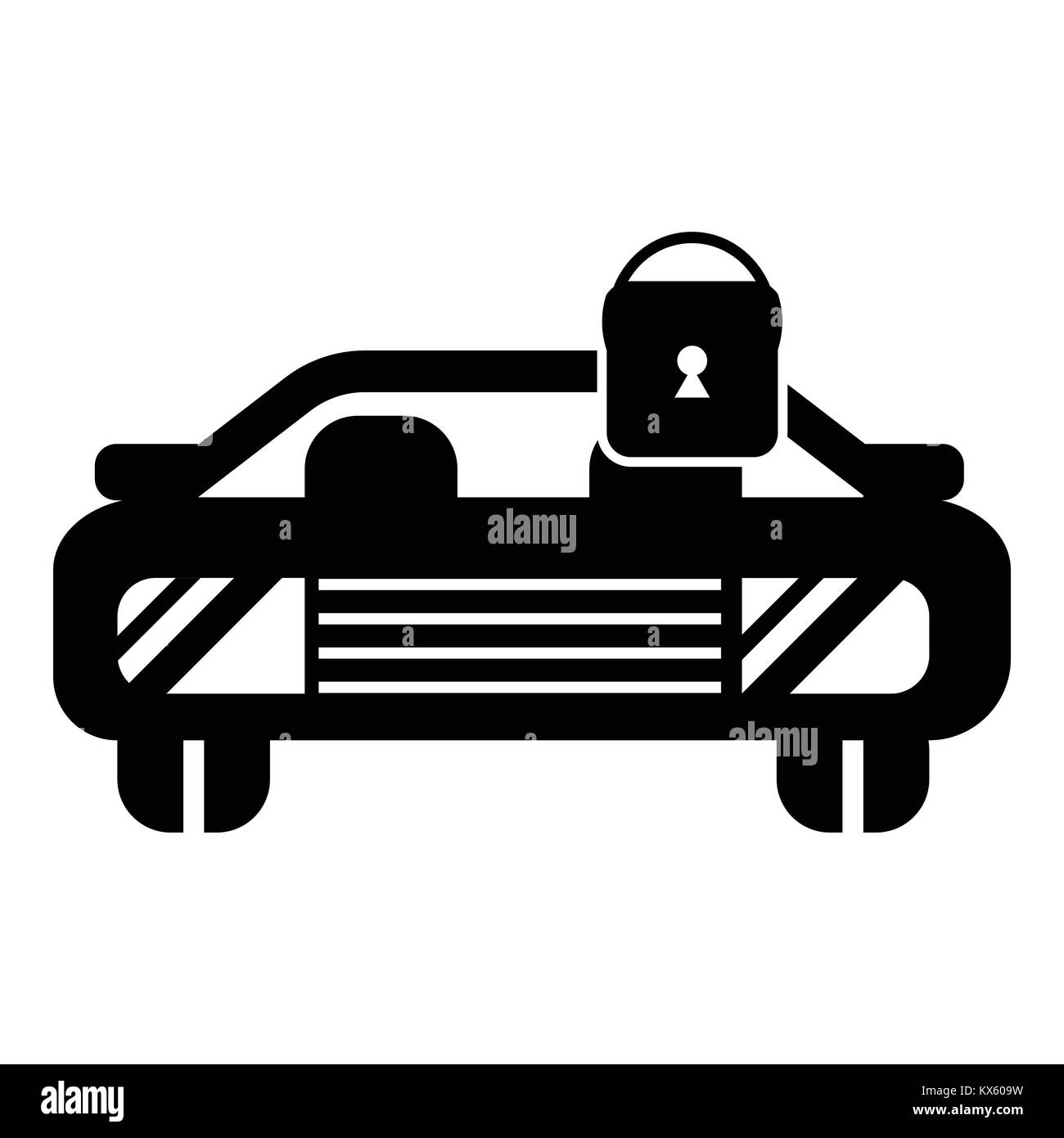 Car locked icon , simple style Stock Vector Image & Art - Alamy