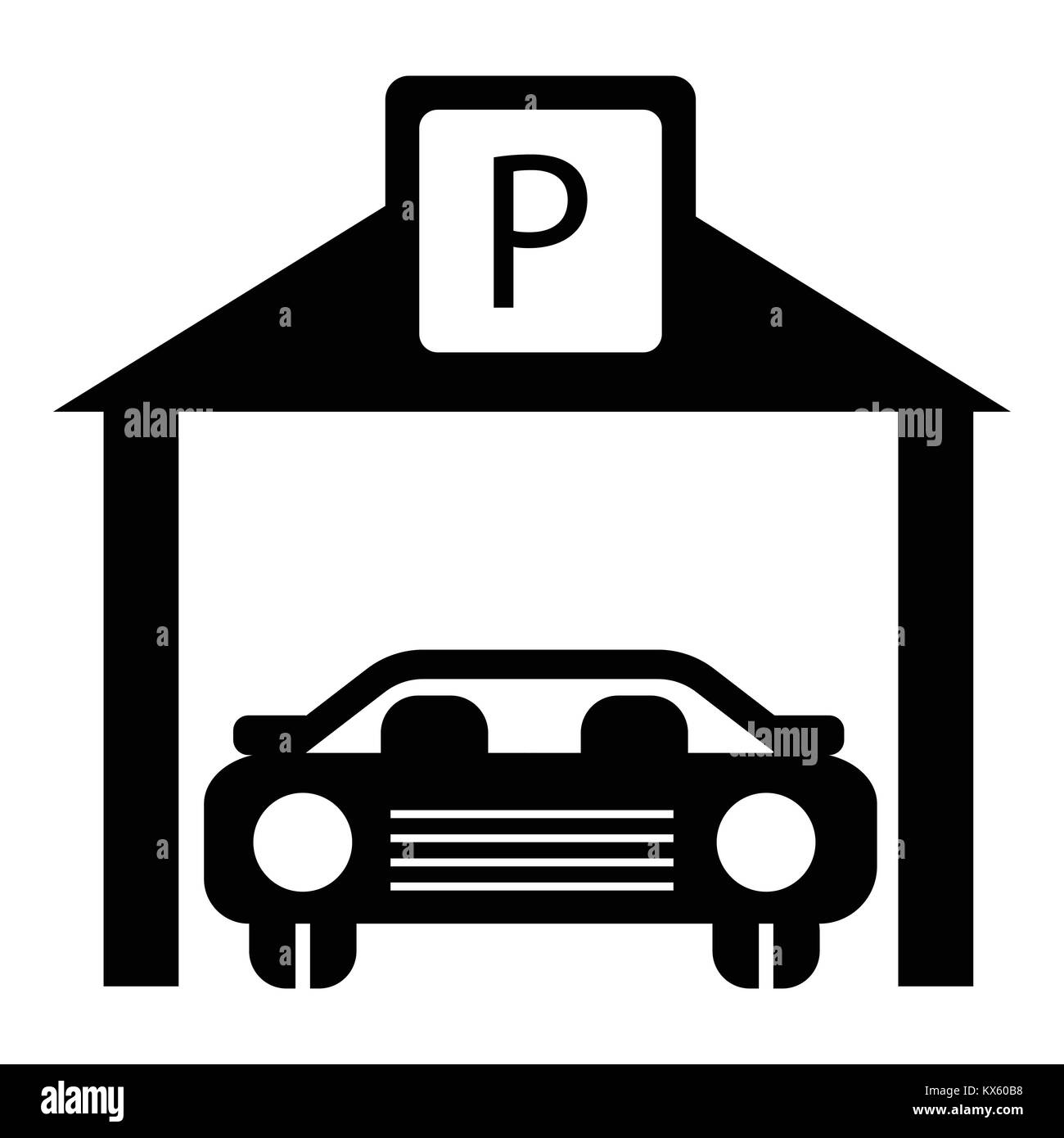 Car parking icon , simple style Stock Vector Image & Art - Alamy