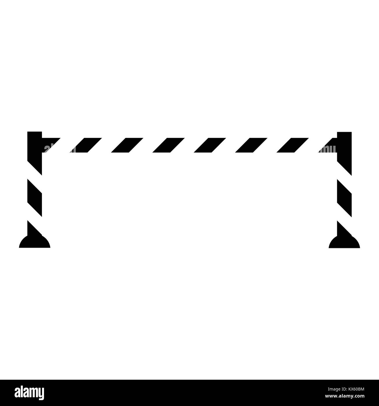 Warning barrier icon , simple style Stock Vector Image & Art - Alamy
