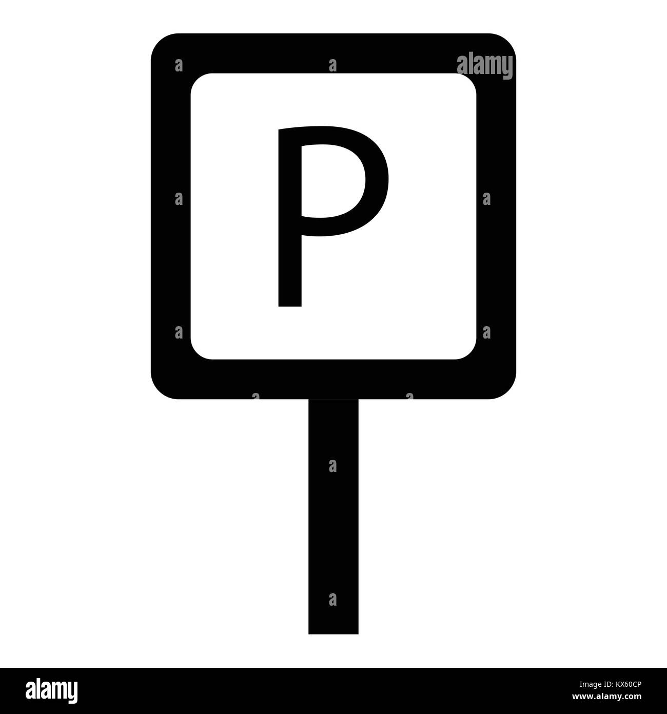 Parking sign icon , simple style Stock Vector Image & Art - Alamy