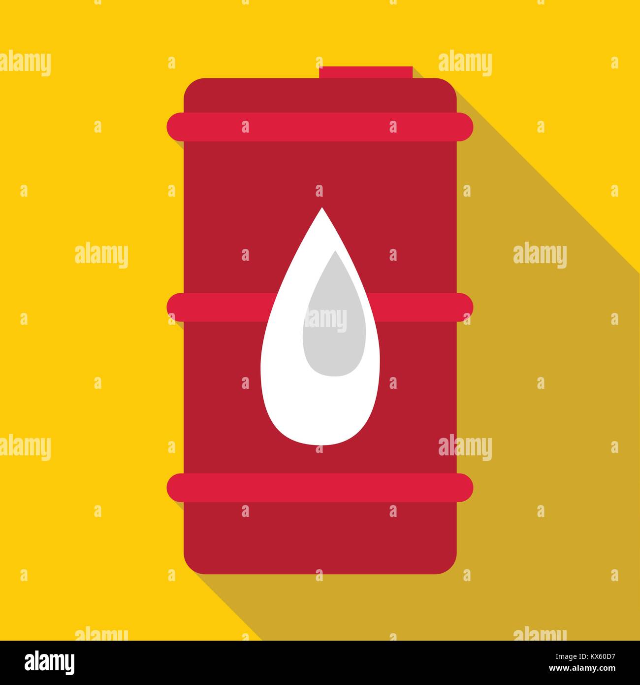 Oil barrel icon, flat style Stock Vector Image & Art - Alamy