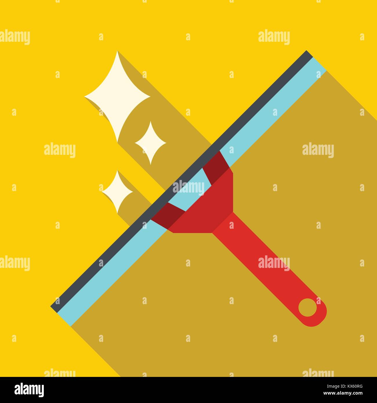 Window squeegee icon, flat style Stock Vector Image & Art - Alamy
