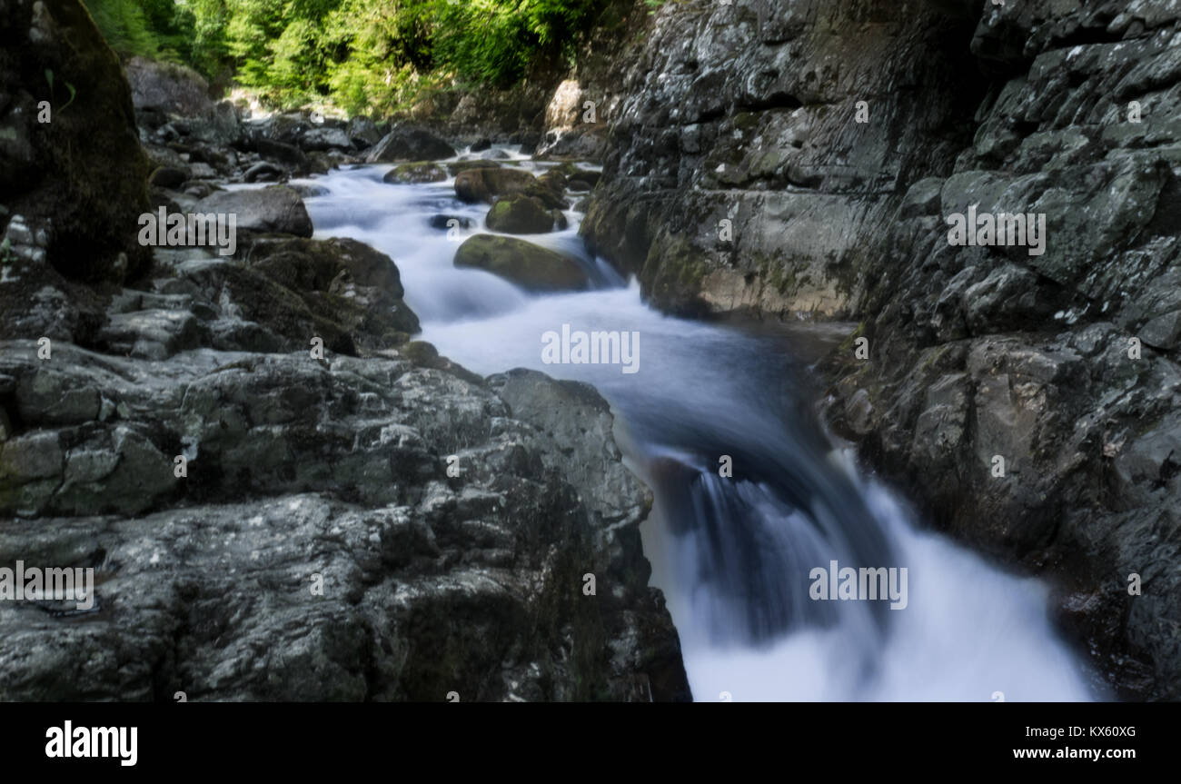 A Shot of a River in Wales Stock Photo - Alamy