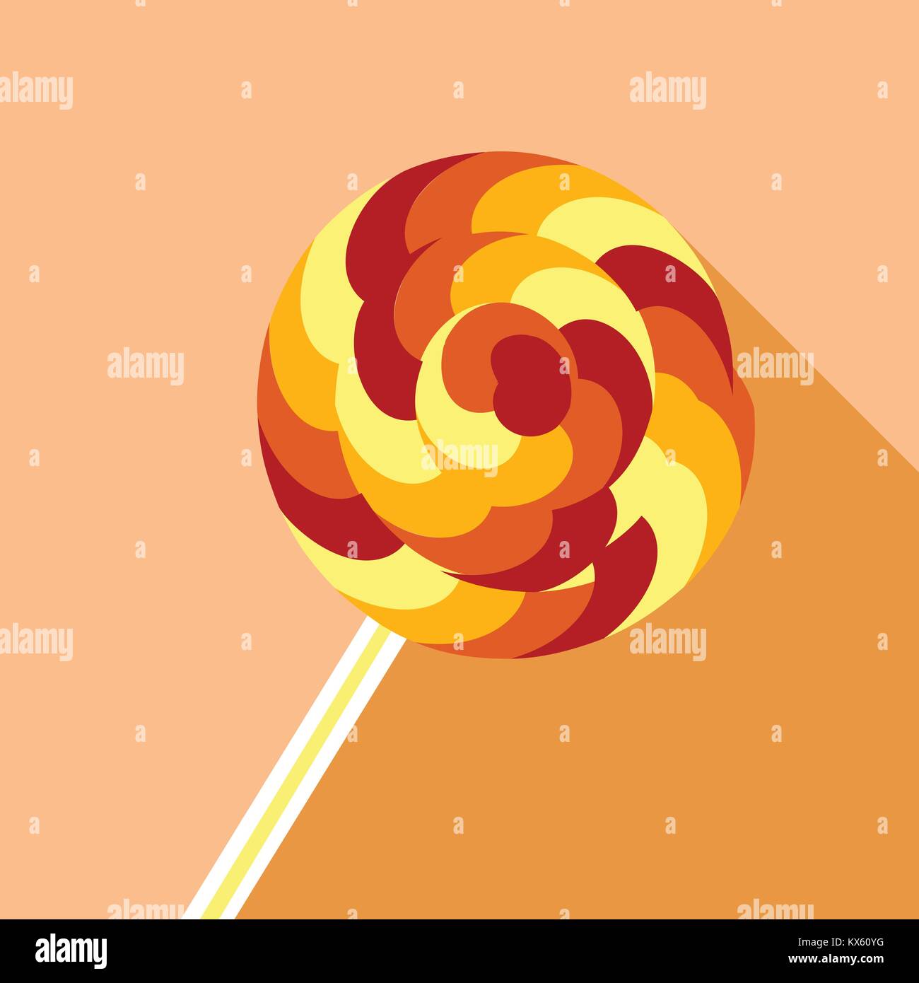 Round candy icon, flat style Stock Vector Image & Art - Alamy