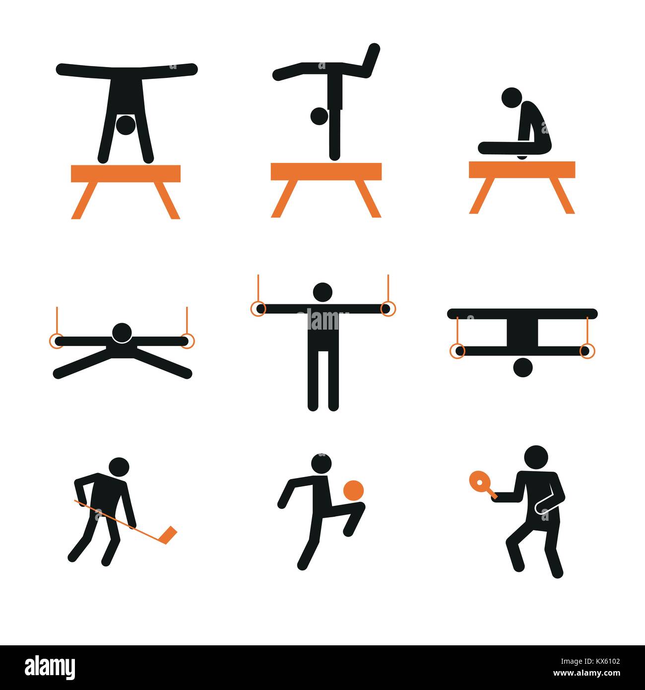 Gymnastic Stick Stock Vector Images - Alamy