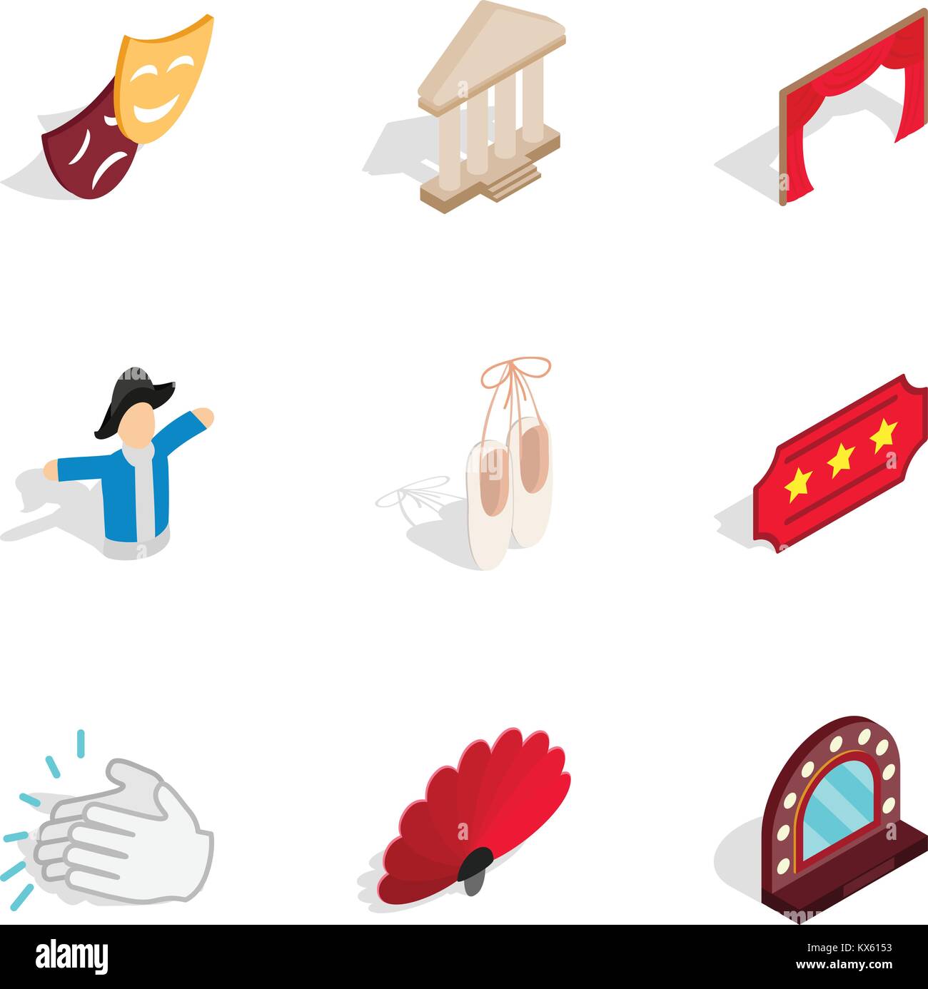 Ballet icons, isometric 3d style Stock Vector Image & Art - Alamy