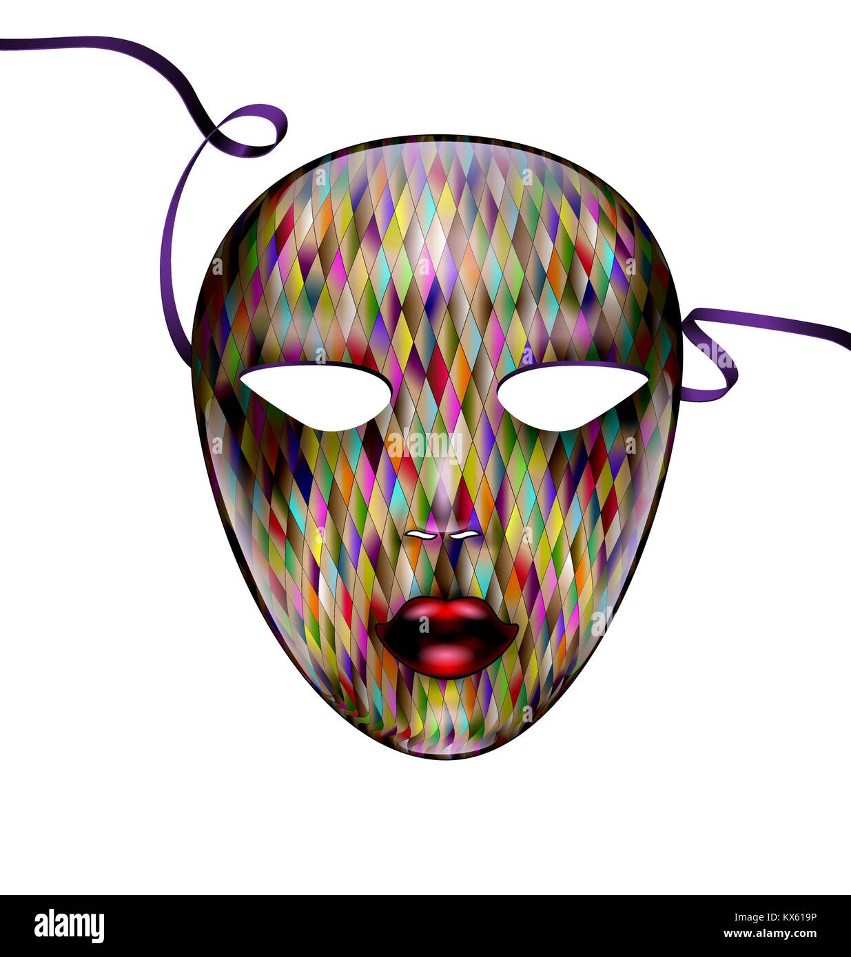 colored mask of face Stock Vector Image & Art - Alamy
