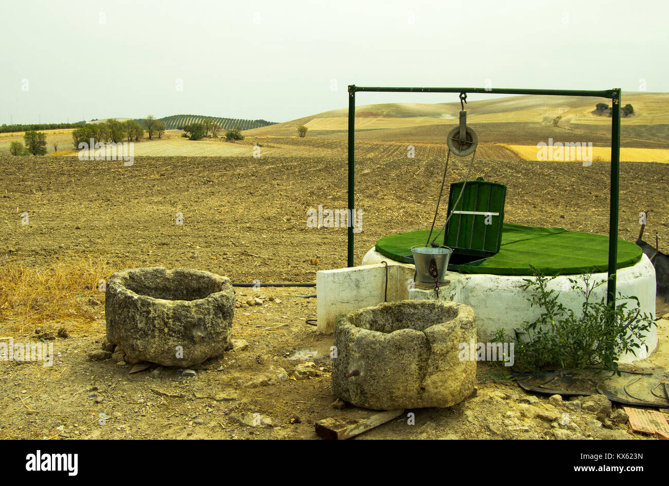 Old and beautiful countryside well Stock Photo - Alamy