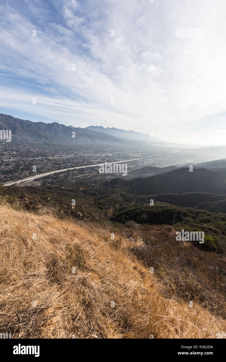 Los Angeles mountain morning view of La Crescenta - Montrose and La ...