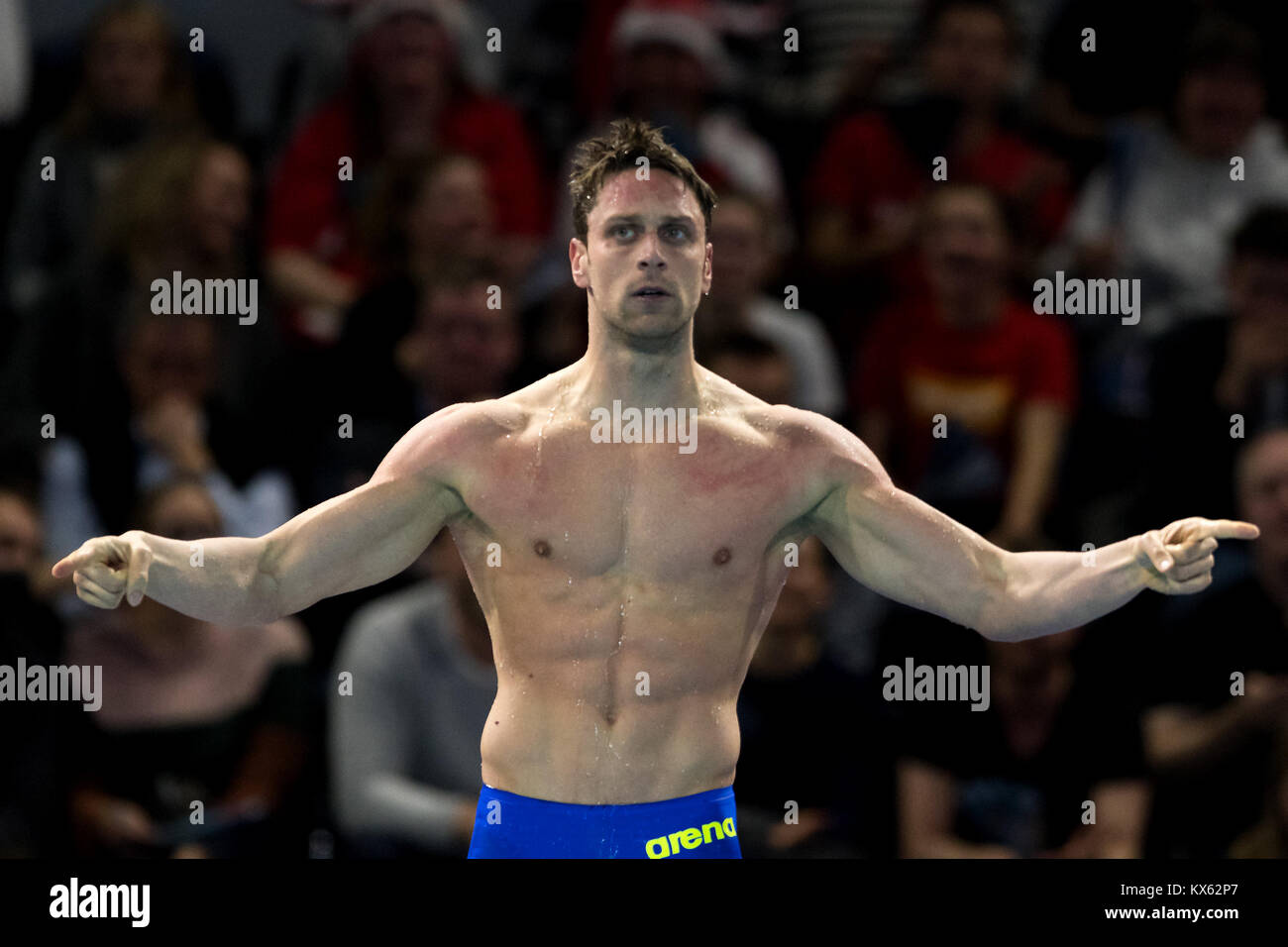 Luca DOTTO ITA Gold Medal 100 freestyle Men Copenhagen 17-12-2017 Royal ...
