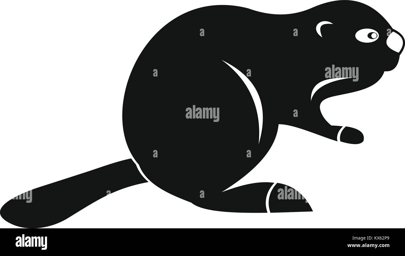 Canadian beaver icon, simple style Stock Vector Image & Art - Alamy