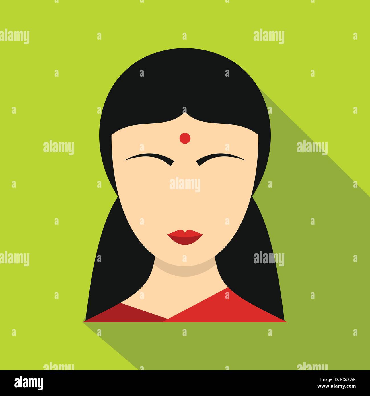 Indian girl face expression Stock Vector Images - Alamy