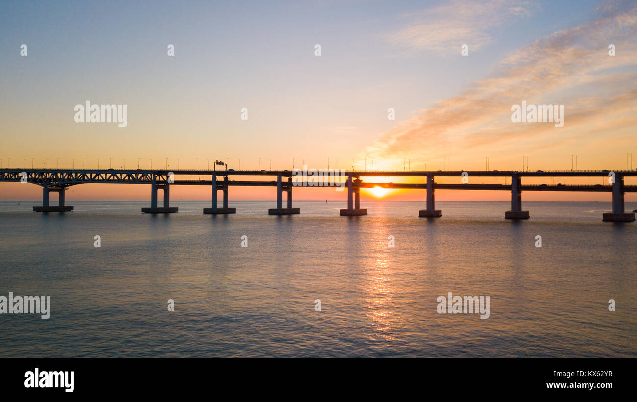 Aerial morning view korea hi-res stock photography and images - Alamy