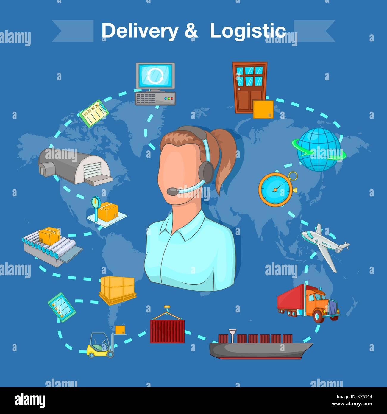 Air cargo operator Stock Vector Images - Alamy