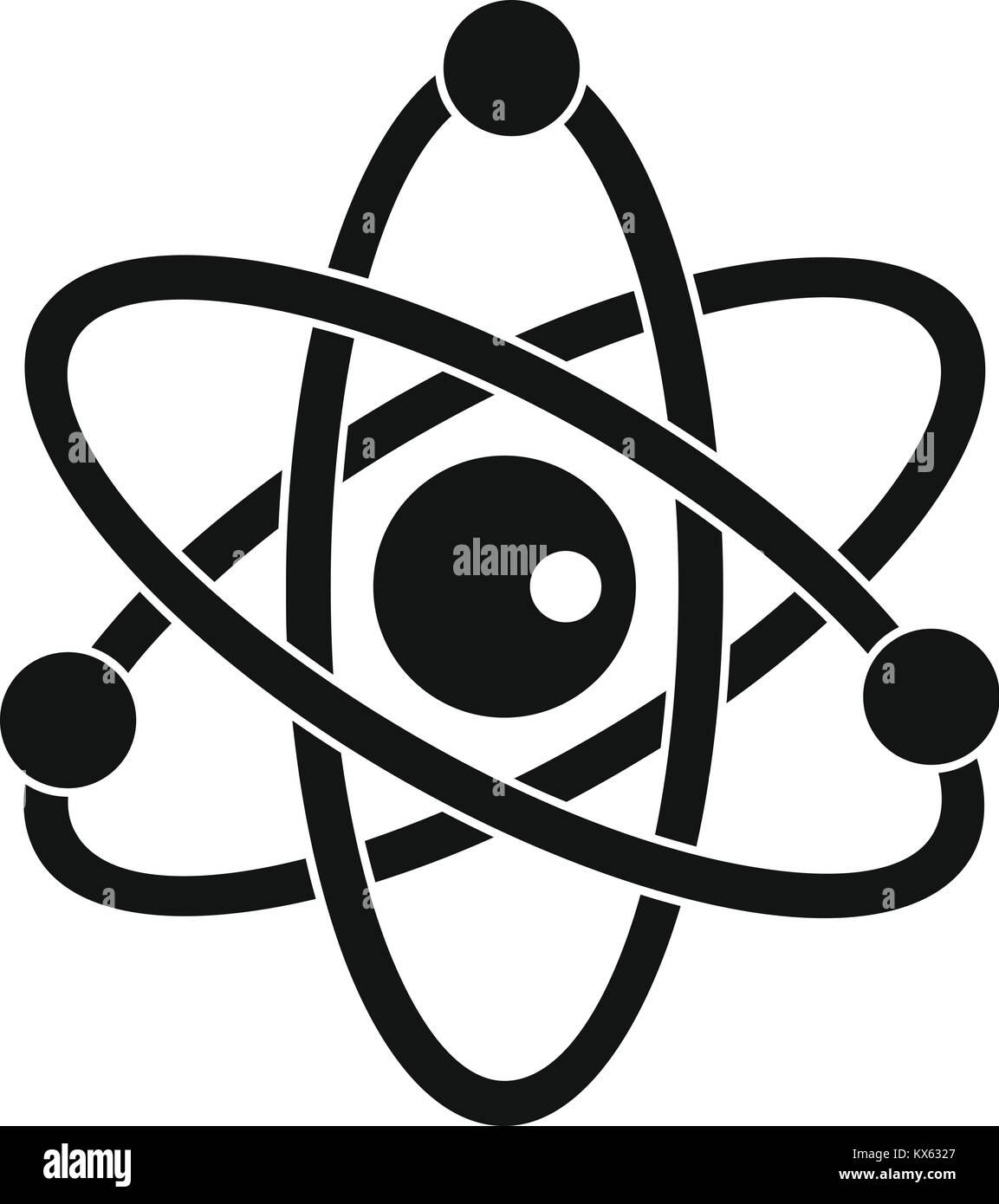 Atomic model icon, simple style Stock Vector Image & Art - Alamy