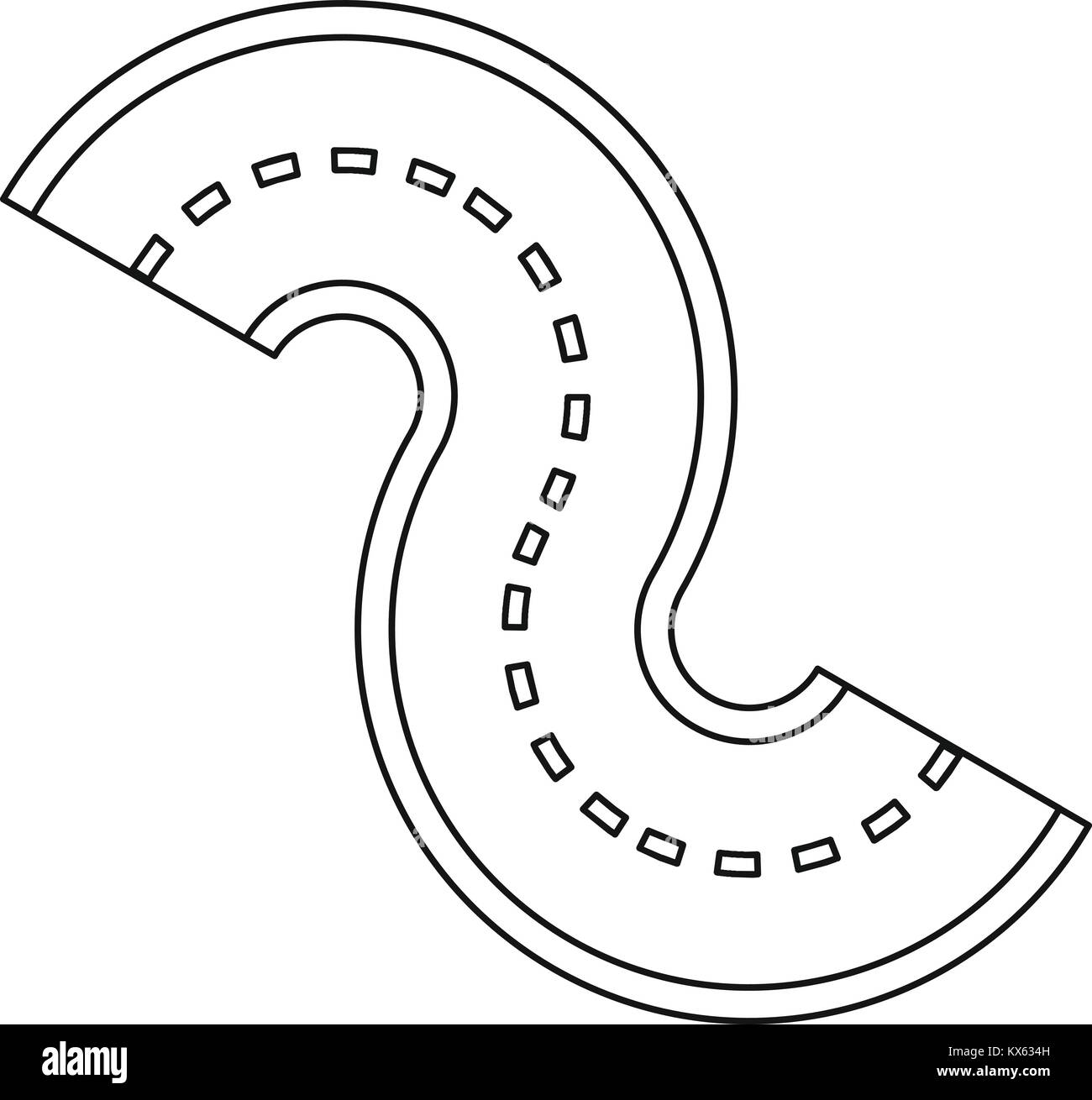 Road element icon, outline style Stock Vector Image & Art - Alamy