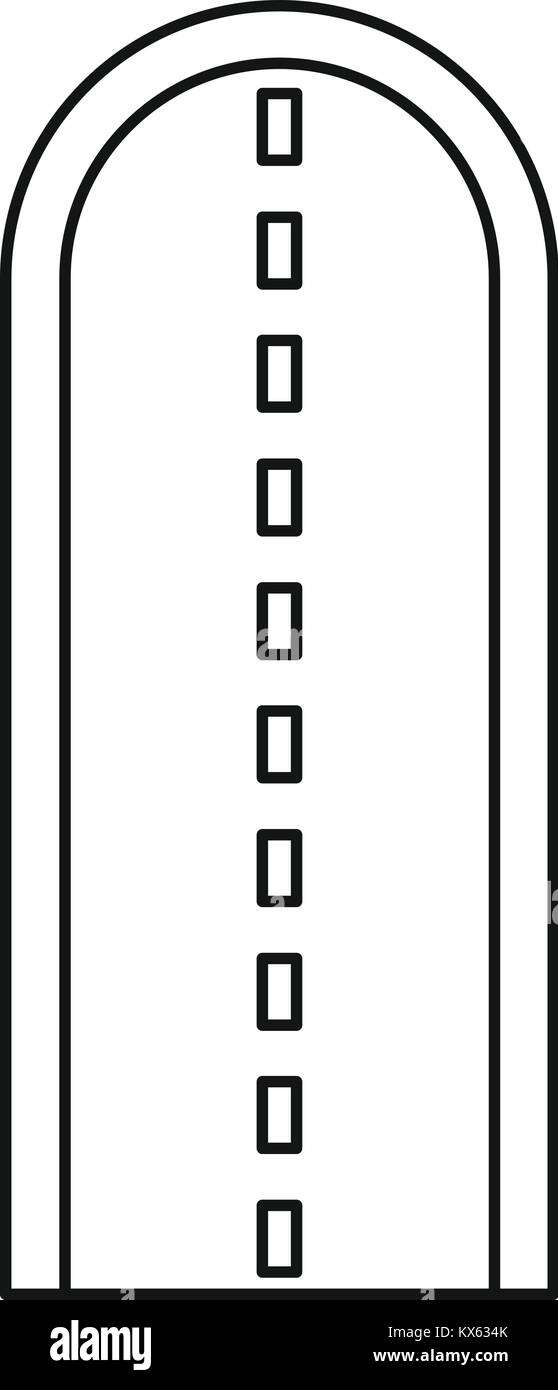 Road section icon, outline style Stock Vector Image & Art - Alamy