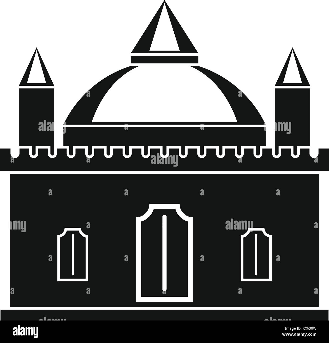 Royal castle icon, simple style Stock Vector Image & Art - Alamy