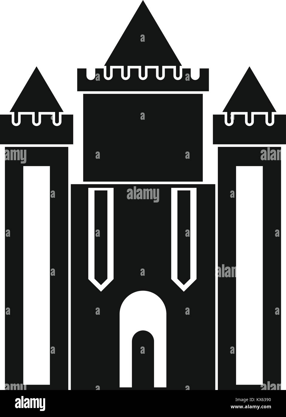 Ancient fort icon, simple style Stock Vector Image & Art - Alamy