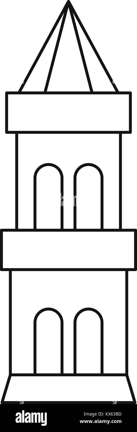 Battle tower guarding the fortress icon Stock Vector Image & Art - Alamy