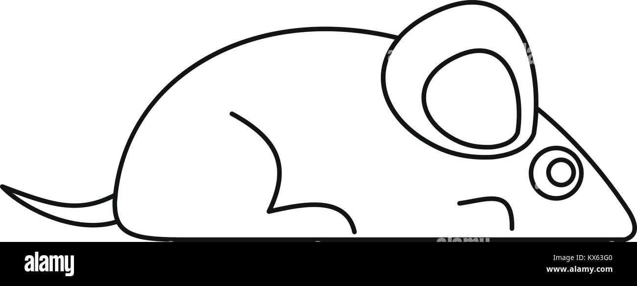 Mouse icon, outline style Stock Vector Image & Art - Alamy