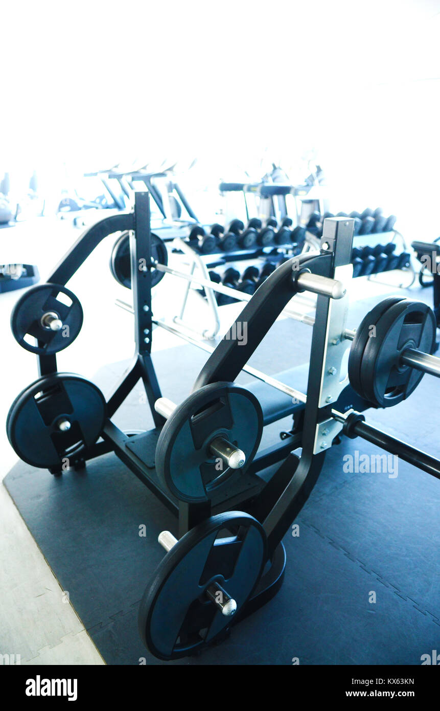 Empty large gym Stock Photo - Alamy