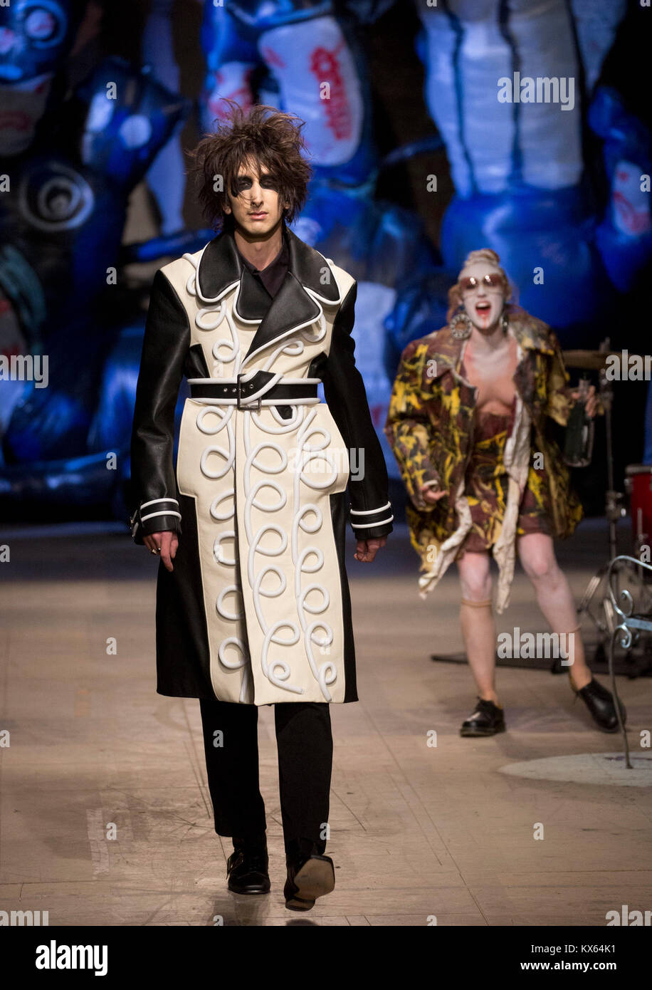 Models on the catwalk during the Charles Jeffrey LOVERBOY Autumn ...