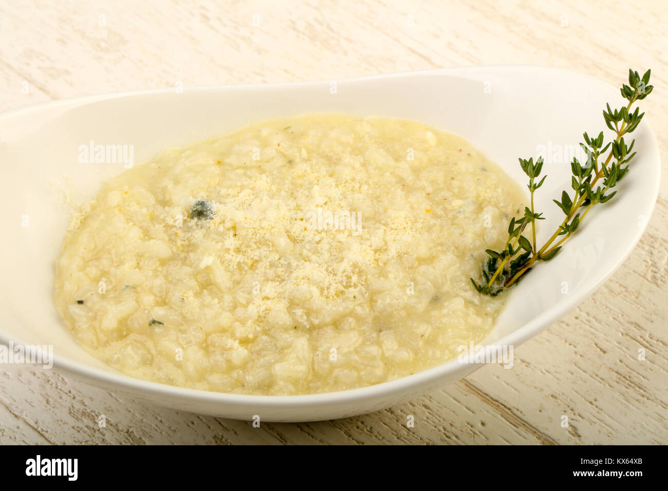 Italian cuisine - Risotto with blue cheese Stock Photo - Alamy