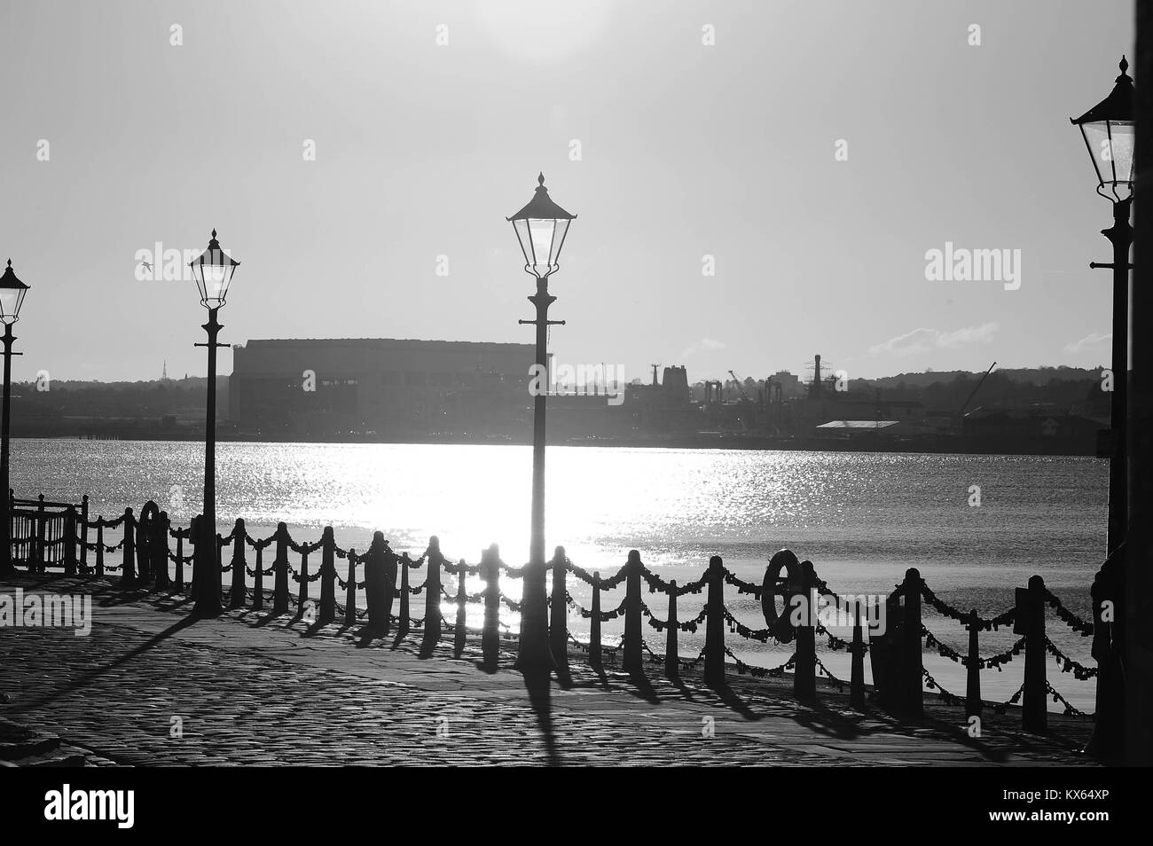 Liverpool at sunset Stock Photo - Alamy