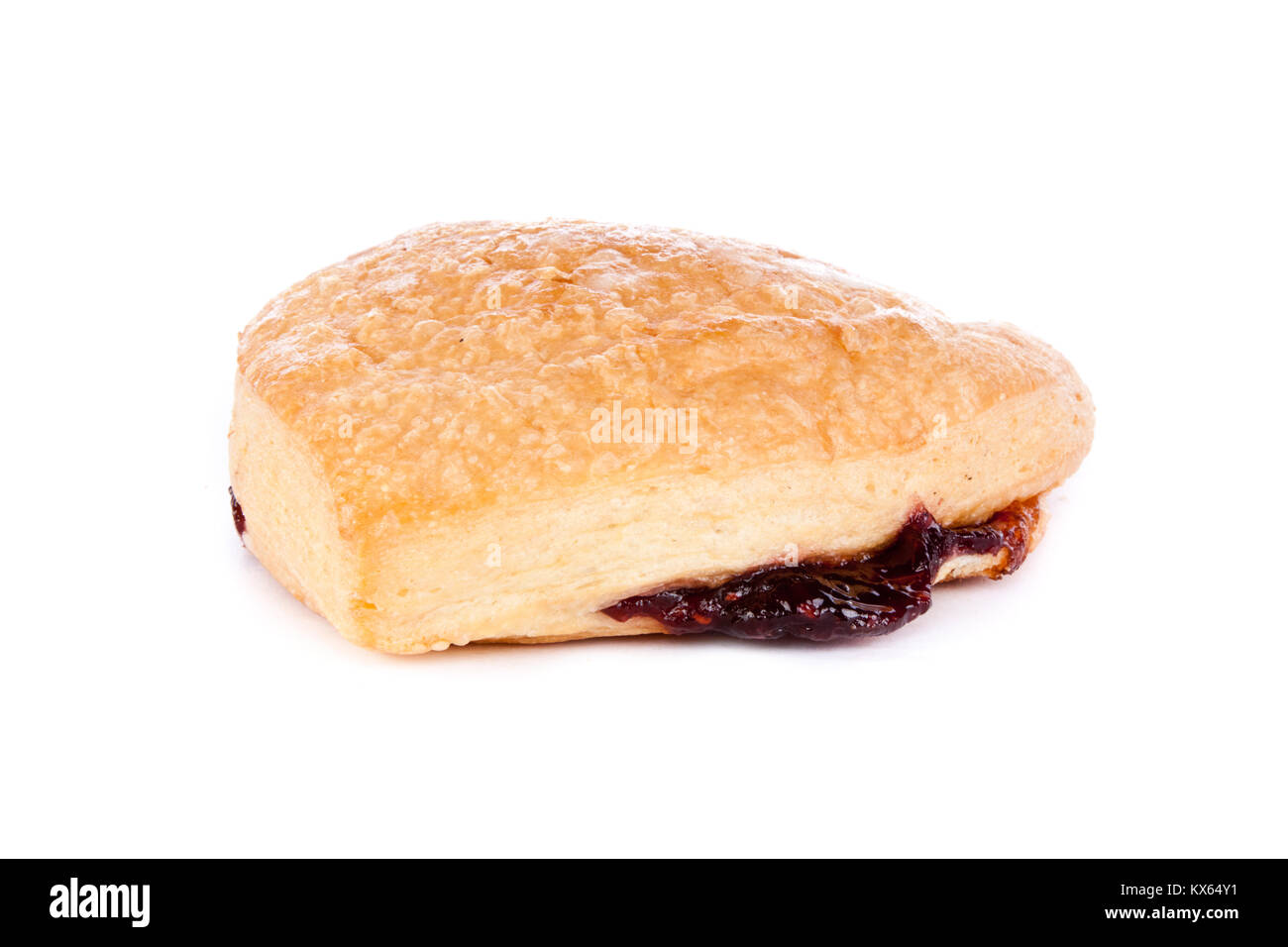 sweet bakery with jam, isolated on white background Stock Photo - Alamy