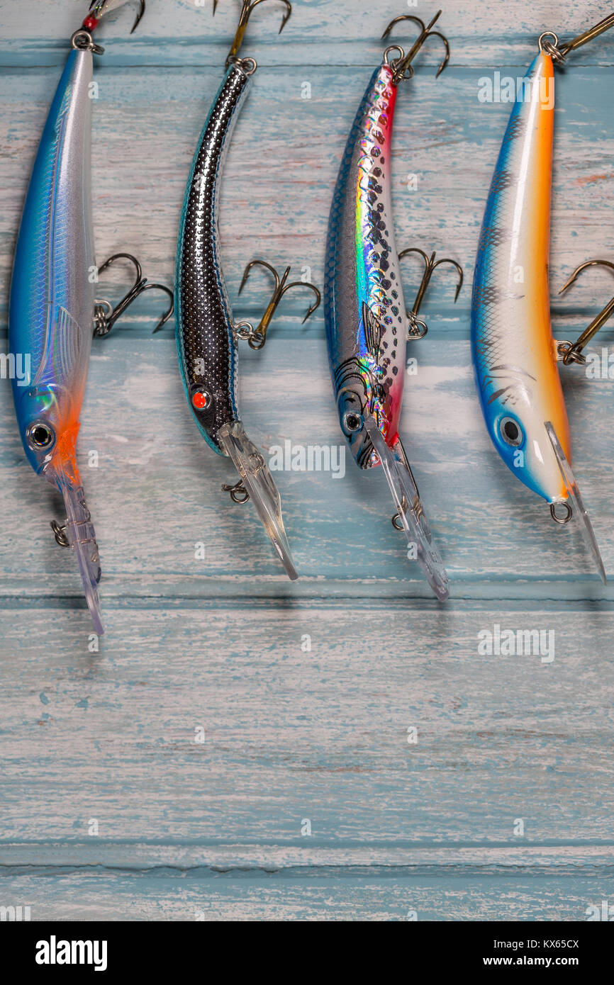 Lures for pike fishing Stock Photo - Alamy