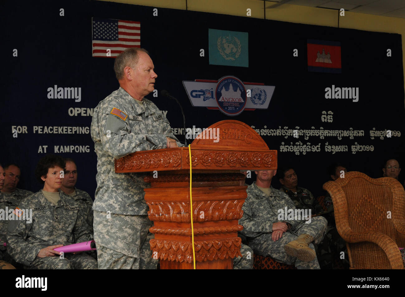 AMPONG SPEU PROVINCE, Cambodia - Angkor Sentinel 2011 officially opened ...