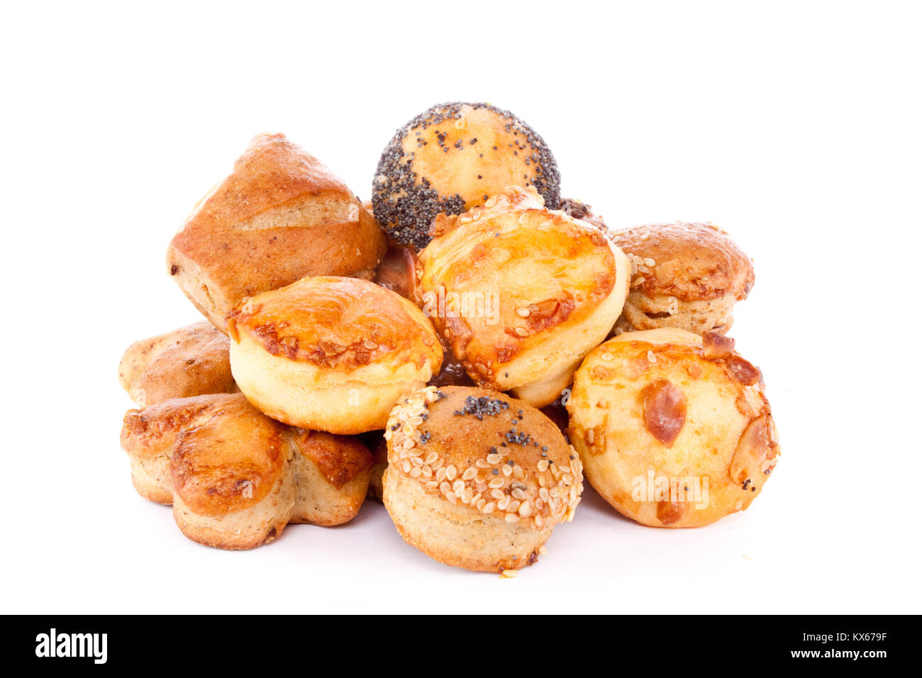 different delicious pastries, isolated on white background Stock Photo ...